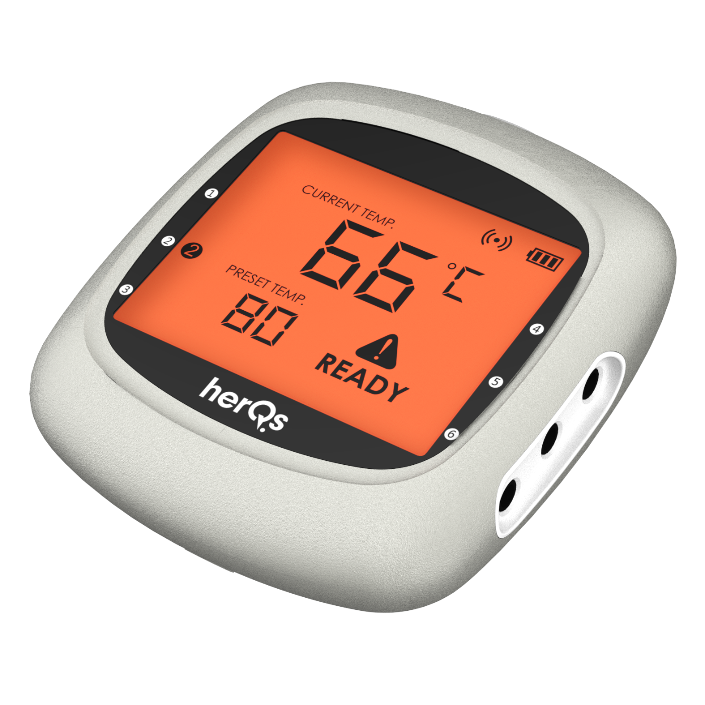 herQs EasyBBQ Pro – Smart Wireless BBQ Thermometer with 60m Range